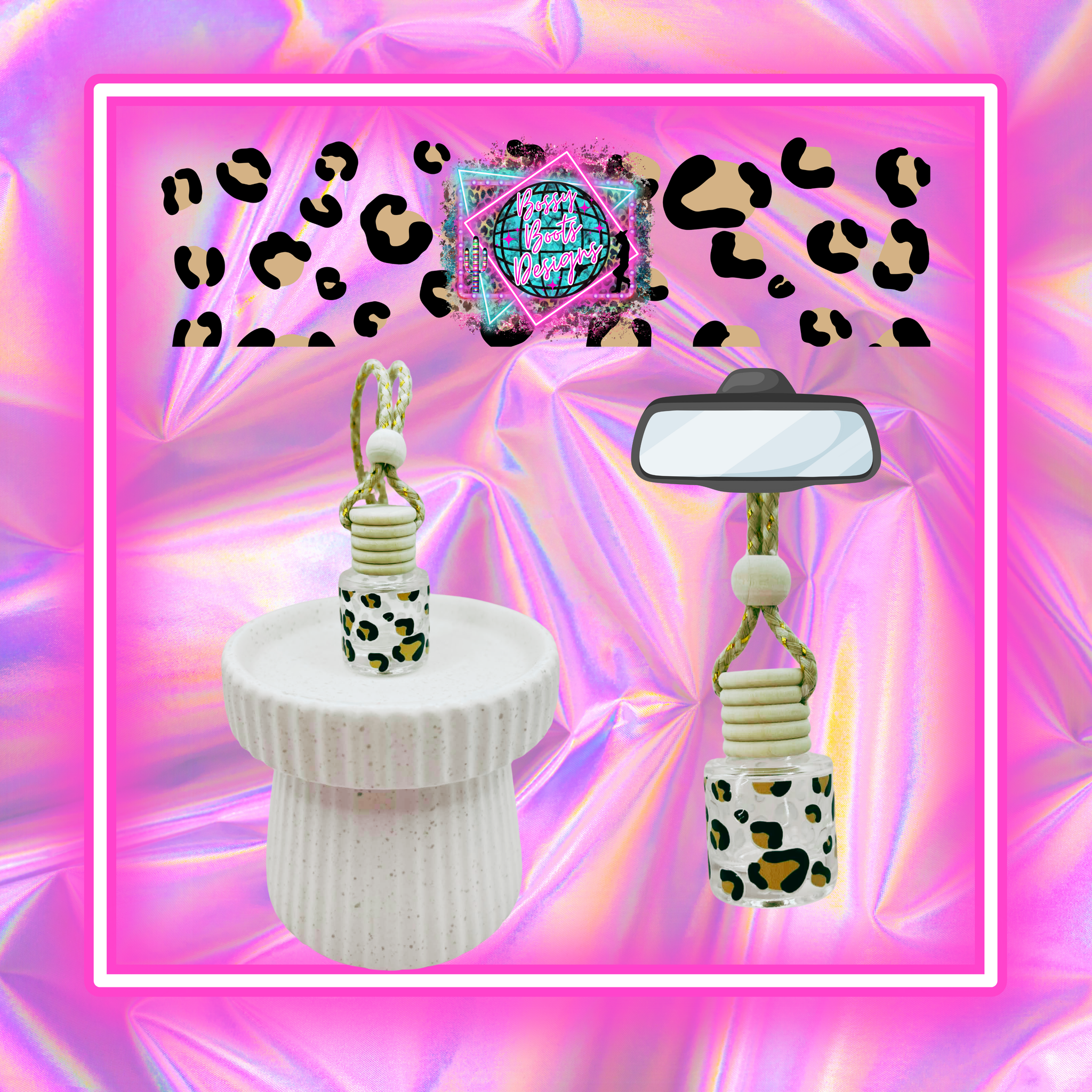 Leopard Print Diffuser UV DTF Wrap – BossyBootsDesigns