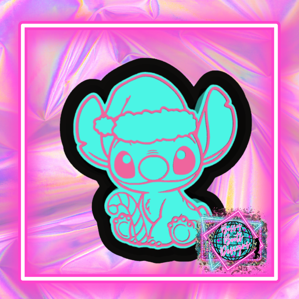 X Mas Blue Alien – BossyBootsDesigns