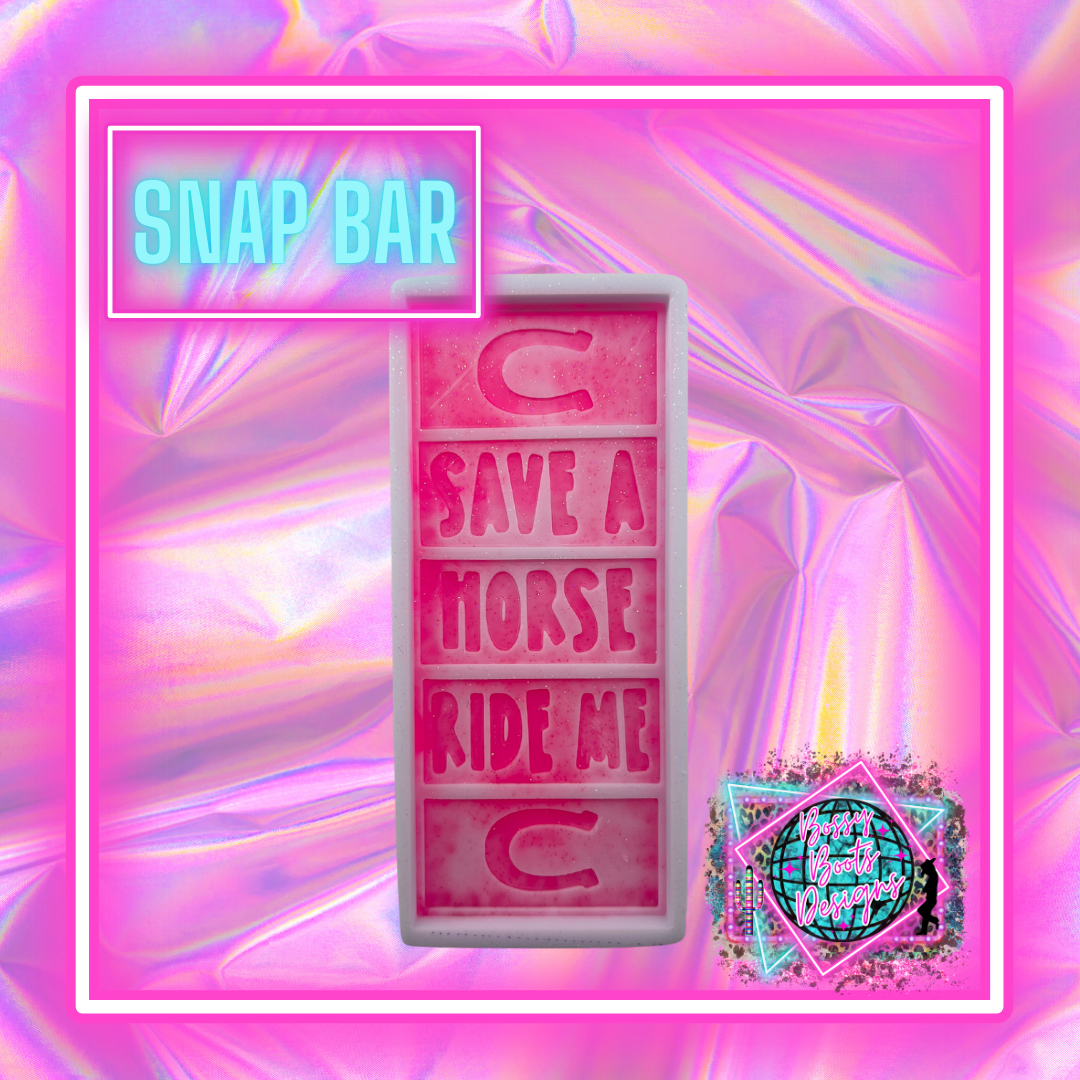Save A Horse Ride Me Snap Bar Mold (Exclusive) – BossyBootsDesigns