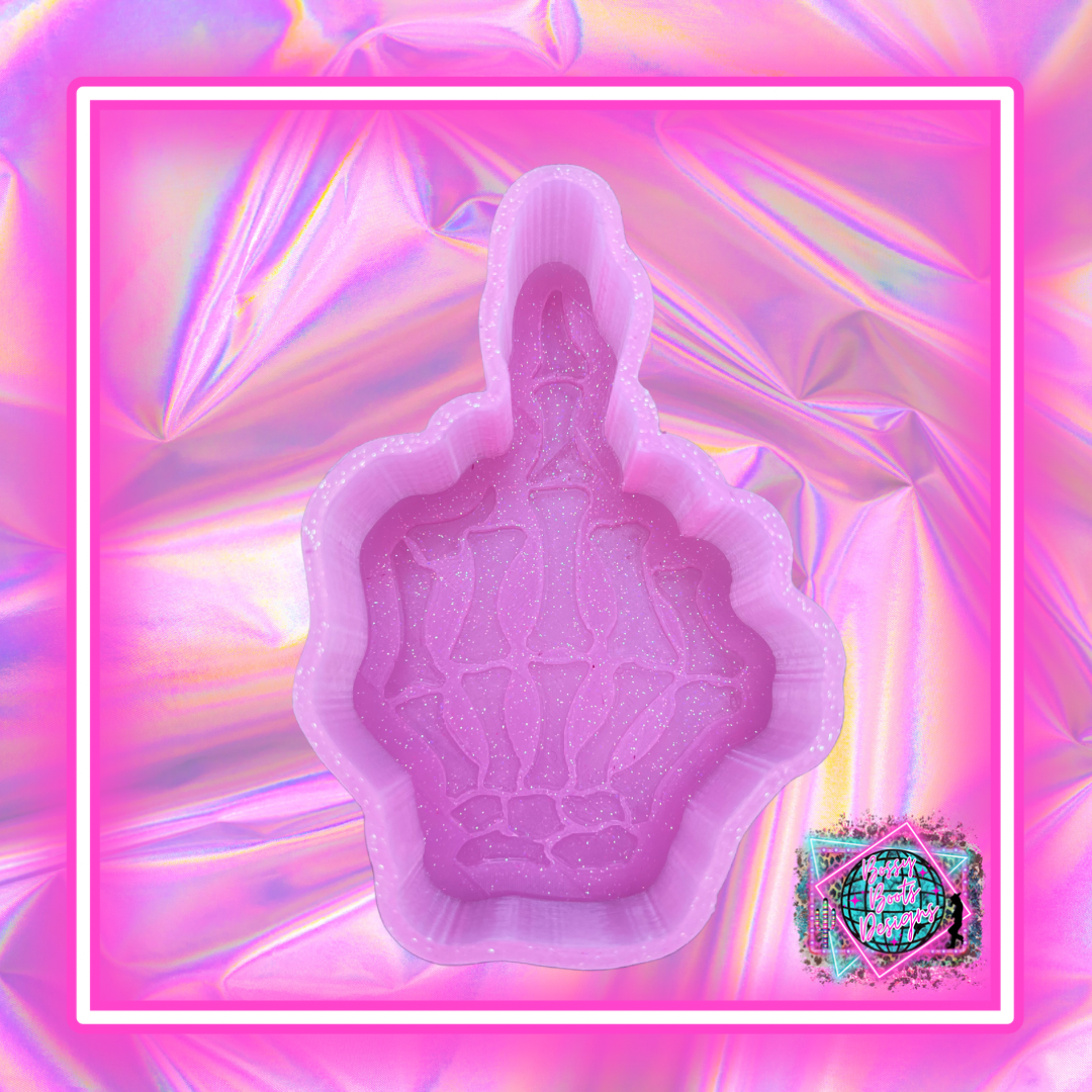 Skelly Middle Finger – BossyBootsDesigns