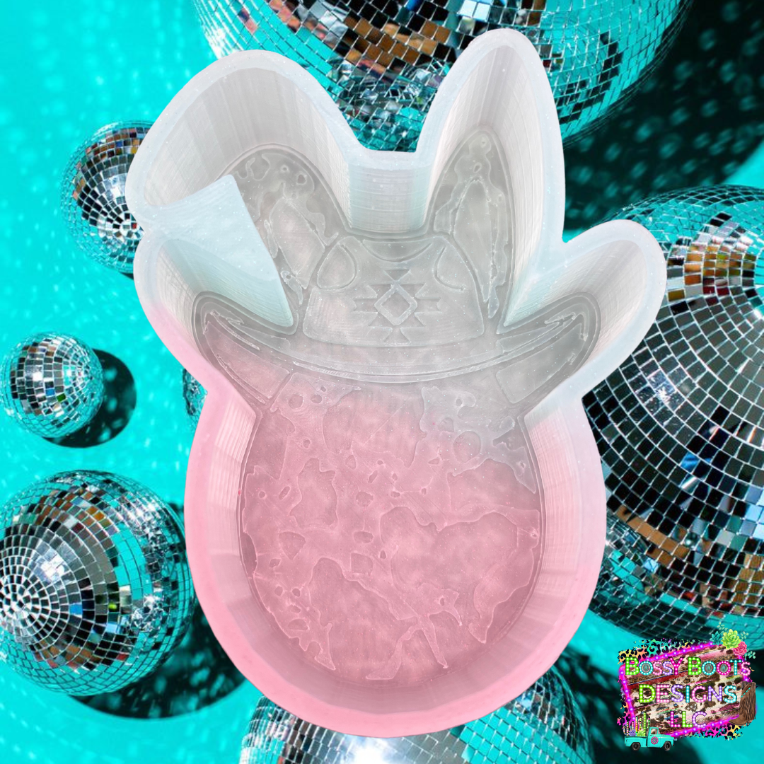 Western Cow Print Egg Bunny – BossyBootsDesigns