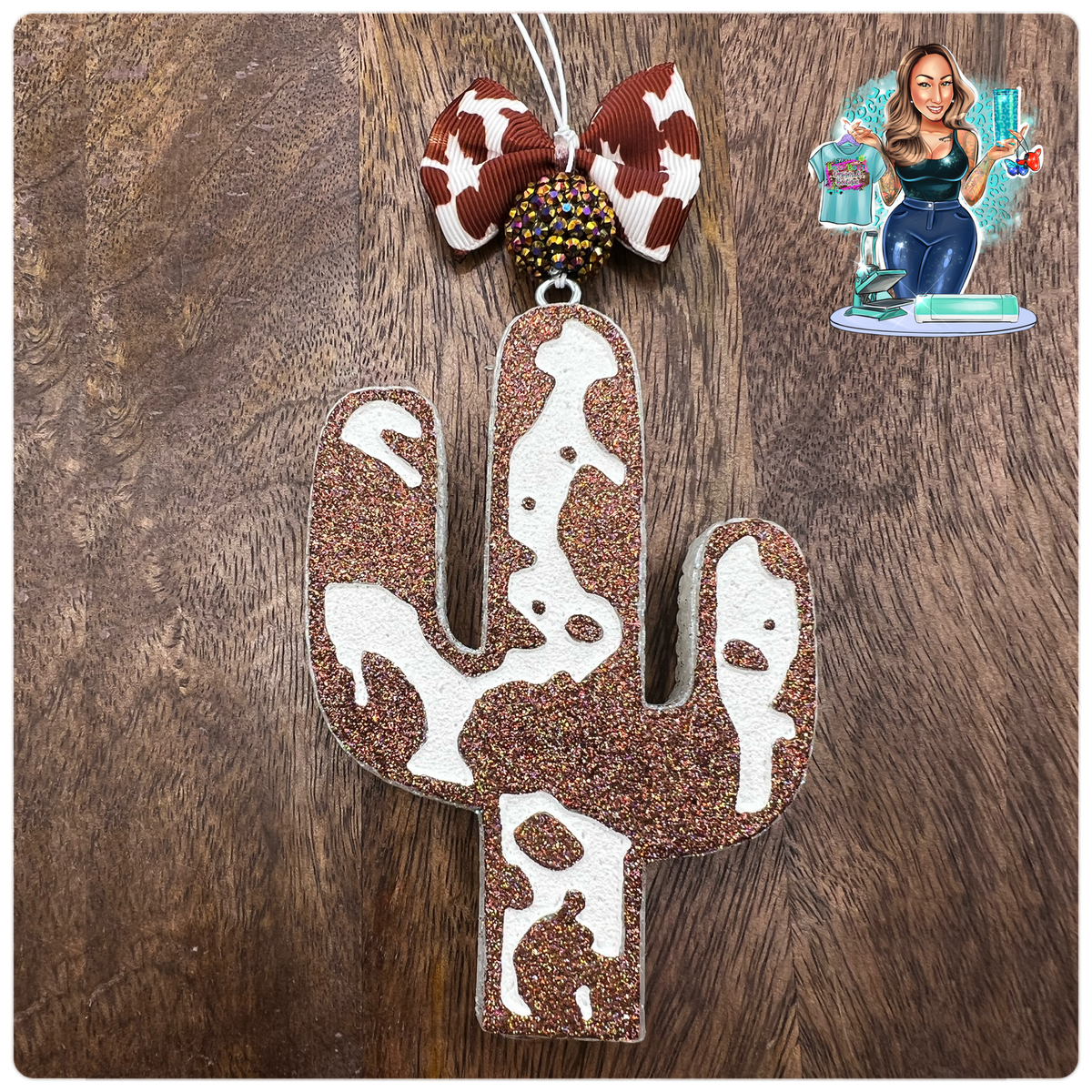 Cow Print Cactus – BossyBootsDesigns